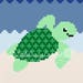 INSTANT DOWNLOAD - Sea Turtle - Crochet Graph - Crochet Pattern - Sea ...