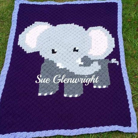 INSTANT DOWNLOAD Elephant Crochet Graph Crochet Pattern - Etsy