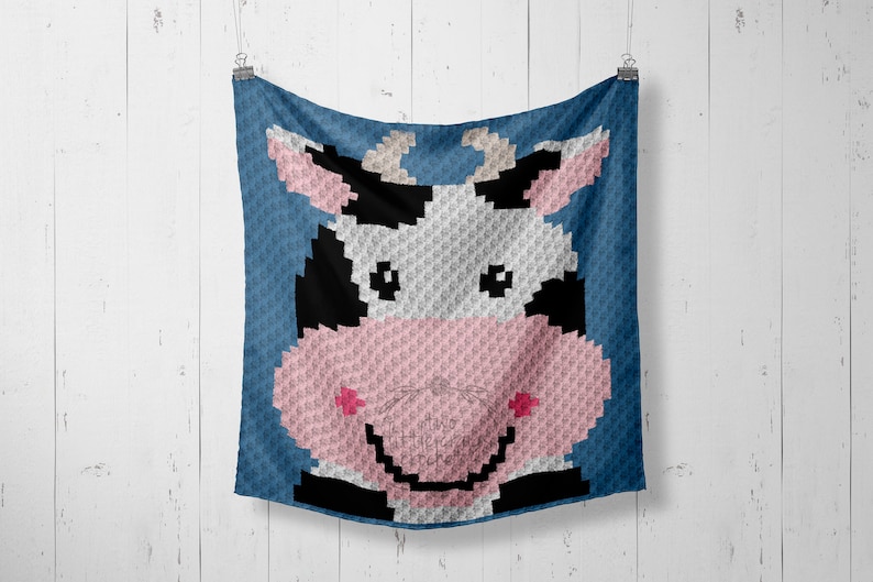 INSTANT DOWNLOAD Cow Crochet Graph Crochet Pattern - Etsy