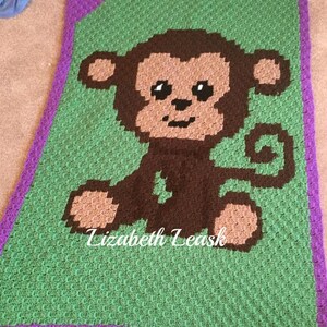 INSTANT DOWNLOAD Monkey Crochet Graph Crochet Pattern | Etsy