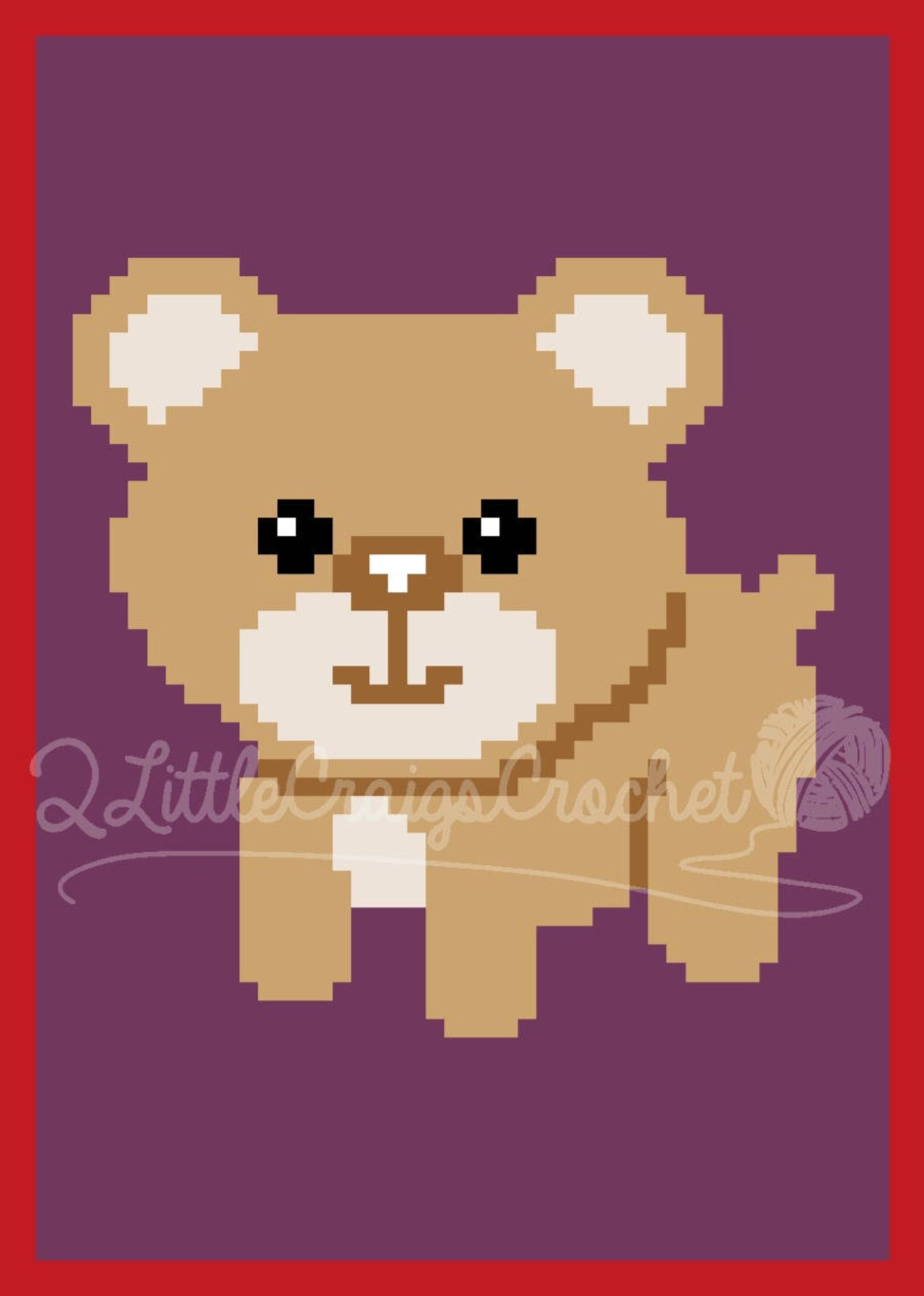 INSTANT DOWNLOAD Bear Crochet Graph Crochet Pattern | Etsy