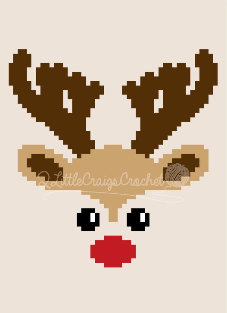 INSTANT DOWNLOAD Boy Reindeer Crochet Graph Crochet - Etsy