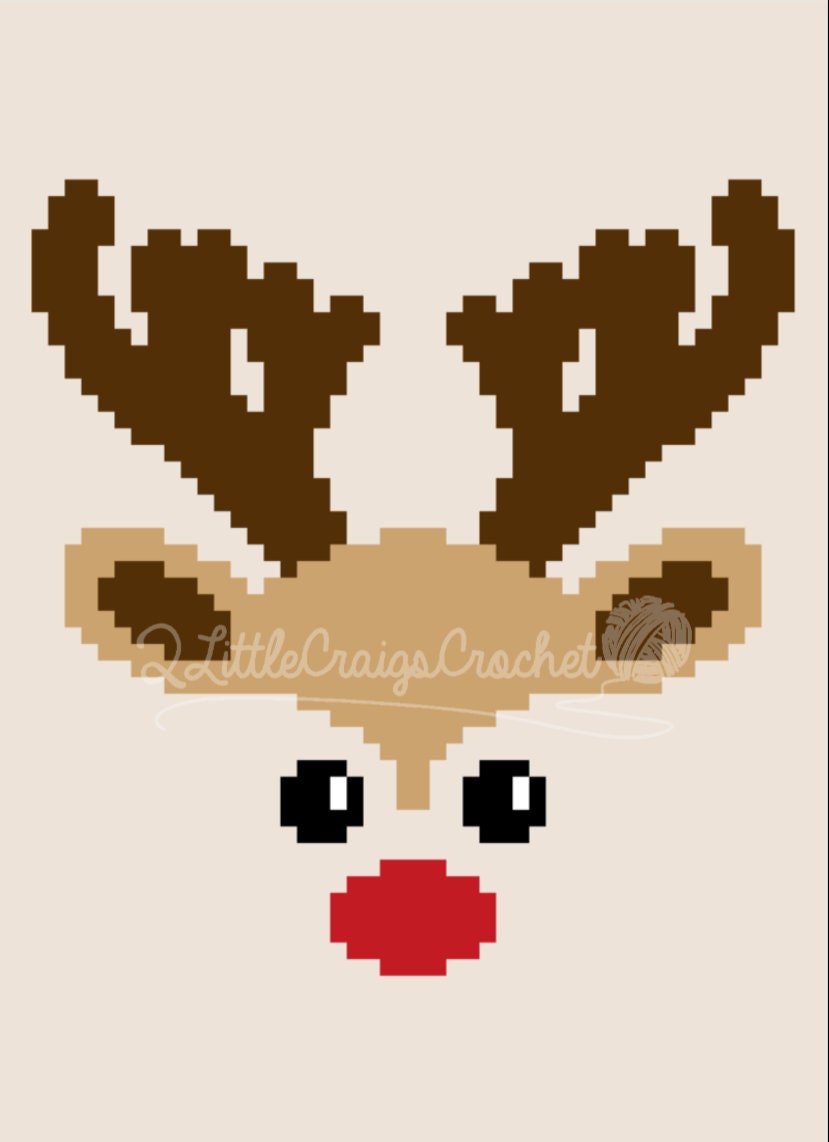 INSTANT DOWNLOAD Boy Reindeer Crochet Graph Crochet - Etsy