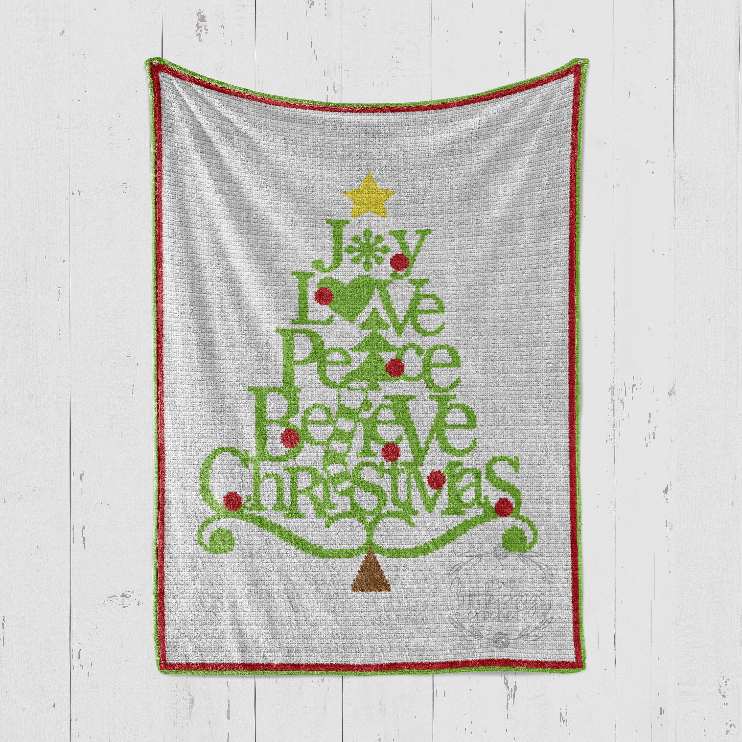 Crochet Christmas Blanket - Crochet Blanket - Crochet Christmas ...