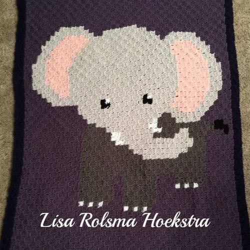 INSTANT DOWNLOAD Elephant Crochet Graph Crochet Pattern | Etsy