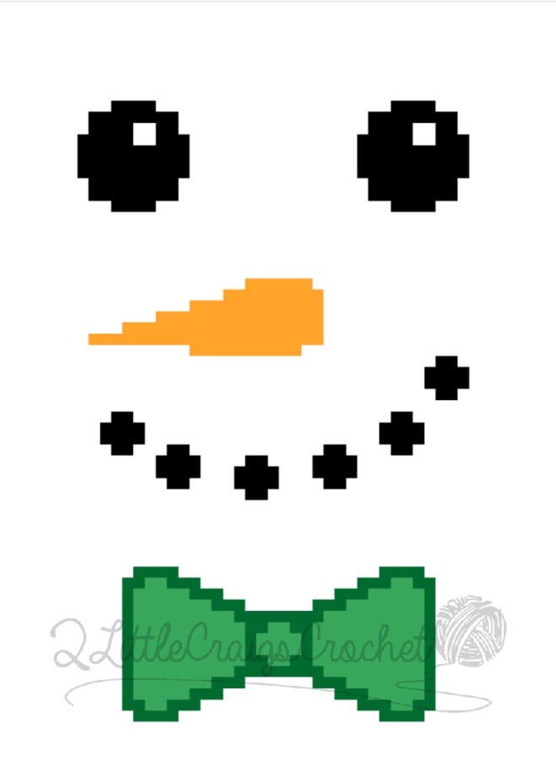 INSTANT DOWNLOAD Snowman Crochet Graph Crochet Pattern - Etsy