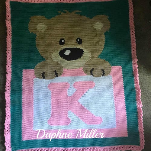 INSTANT DOWNLOAD Teddy Bear Crochet Crochet Alphabet - Etsy