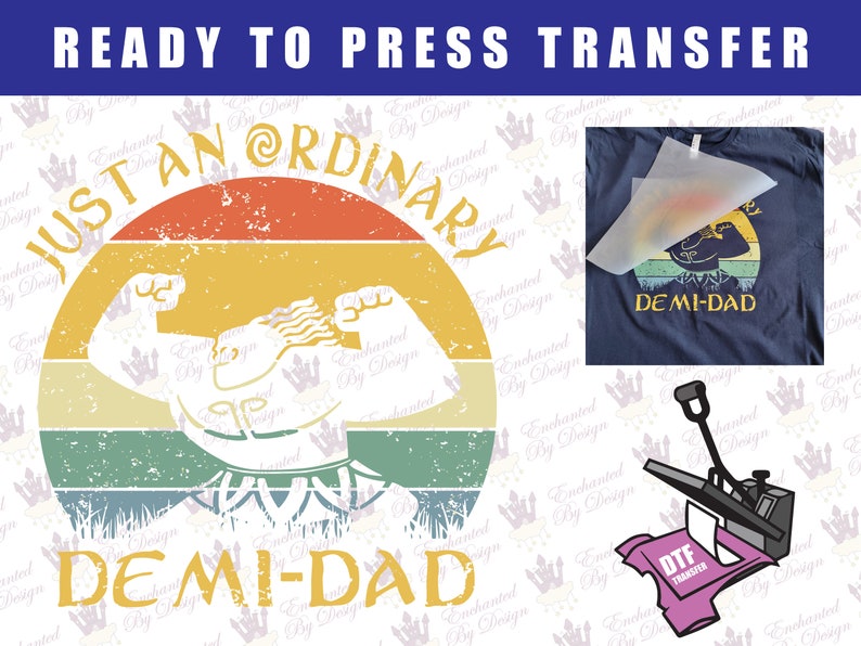 Moana Demi Dad DTF Heat Transfer: DIY Iron on Decal - Etsy