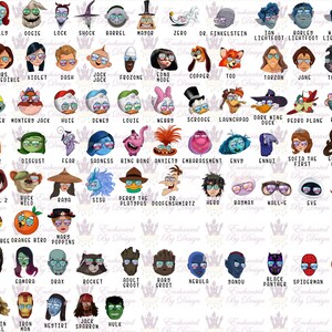 Matching Family Custom Disney Character Sunglass DTF Heat Press ...