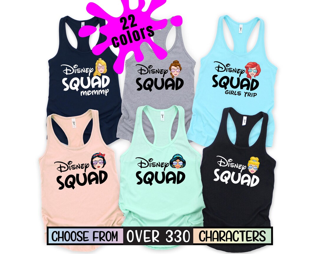 Disney Family Squad Tank Top, Disney Family Custom Shirts, Disney ...