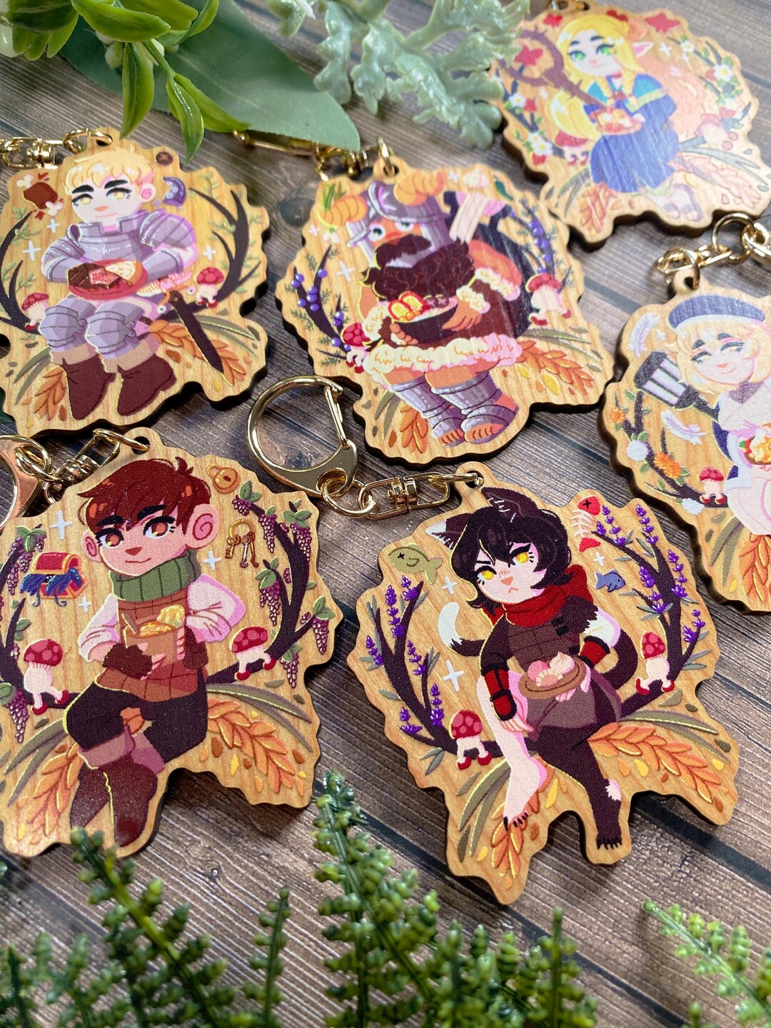 DUNGEON MESHI - 2.5" Wooden Keychain - Etsy