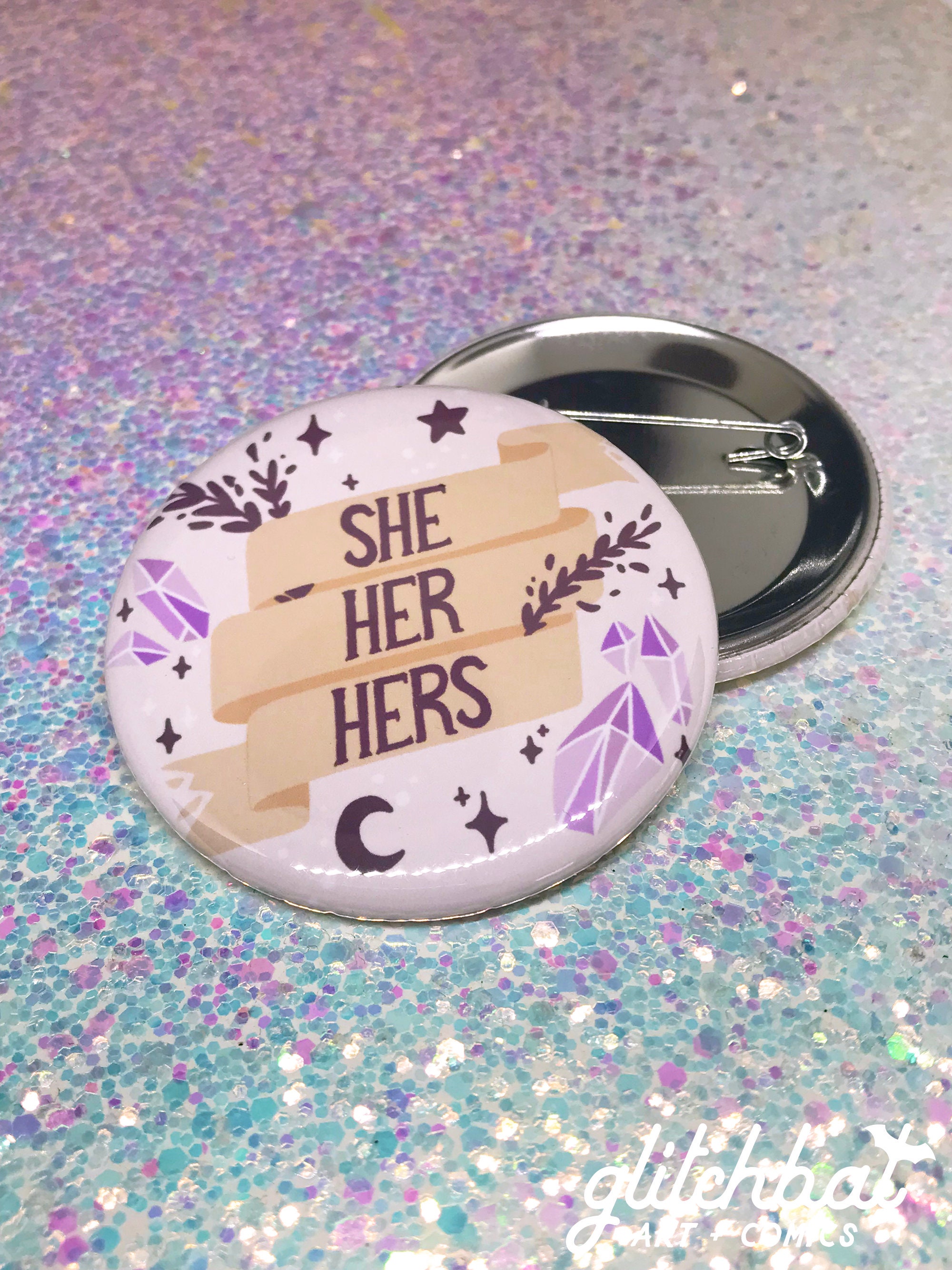 WITCHY PRONOUNS 2.25 Button | Etsy