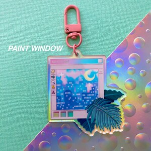 VAPORWAVE VIBES - 2.5" Holographic Acrylic Keychain - Etsy