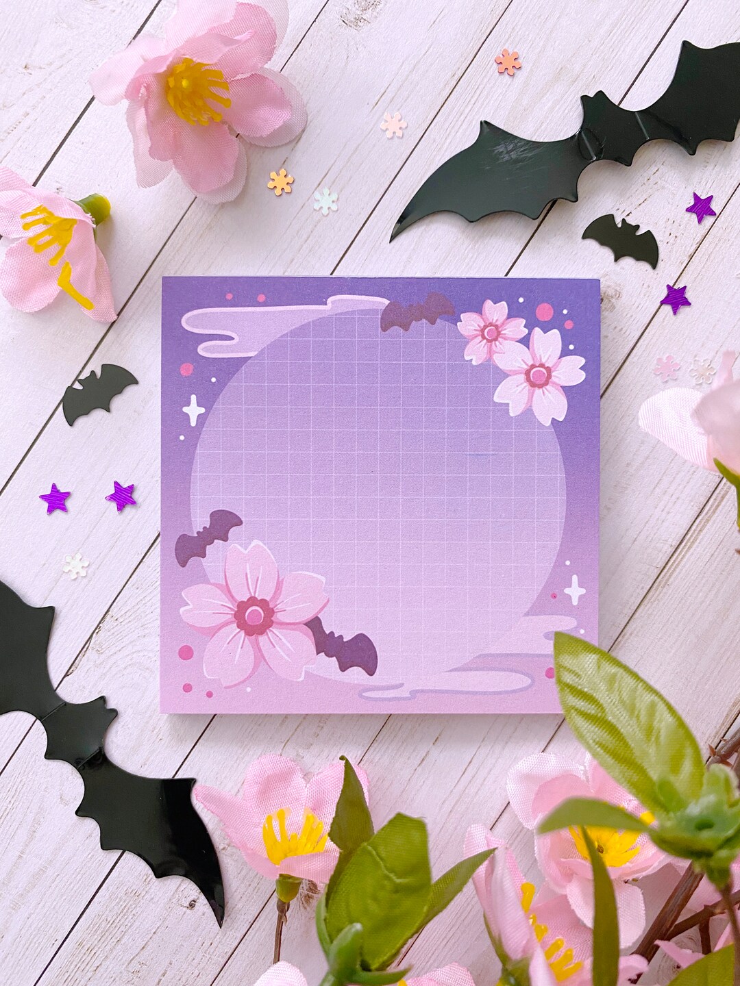 SPRING BATS - Memo Pad - Etsy