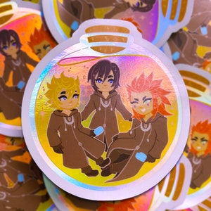 Kingdom Hearts SEA SALT TRIO 3 Holographic Sticker - Etsy