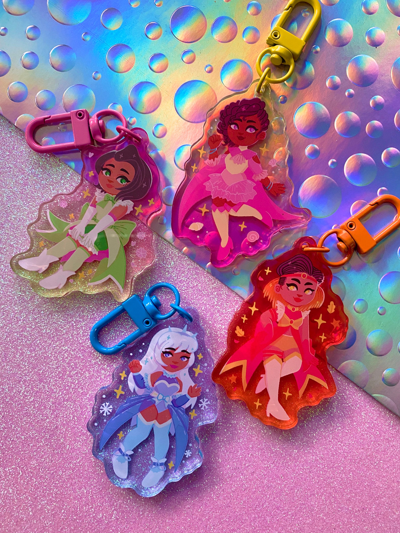 SEASONAL MAGICAL GIRLS 2.5 Acrylic Keychain - Etsy