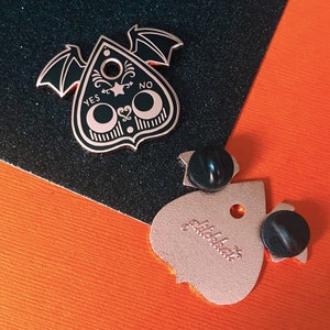 BATTY PLANCHETTE - 1.5" Hard Enamel Pin - Etsy
