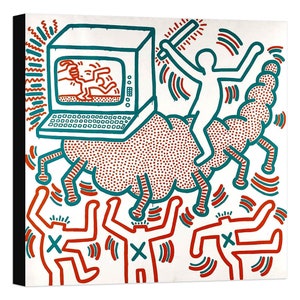 KEITH HARING Untitled Canvas Wall Art Framed Print Various | Etsy
