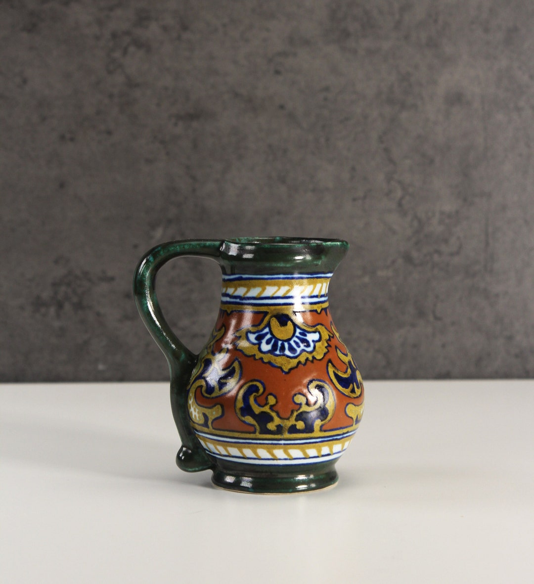 Royal Gouda Rhodian Pattern Pottery Small Pitcher Creamer - Etsy