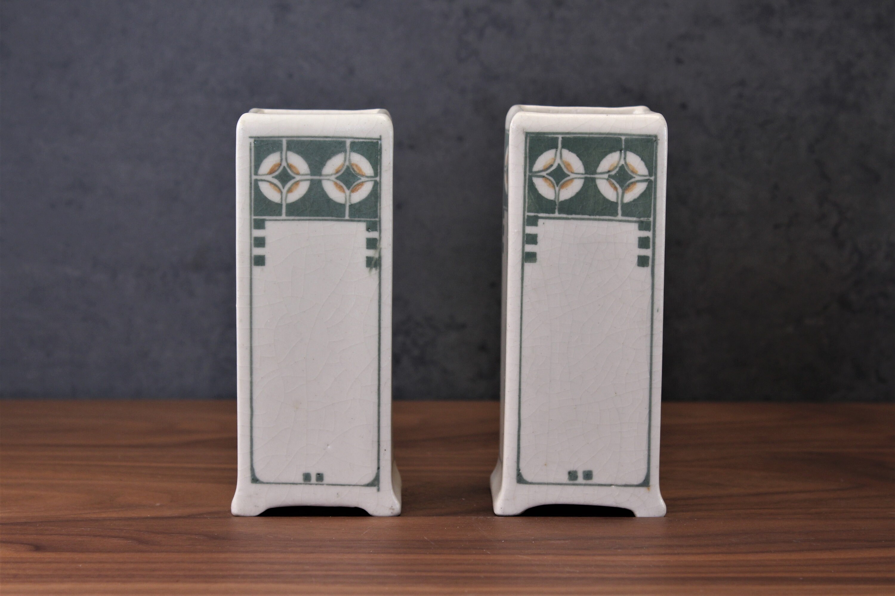 De Distel Bert Nienhuis Pottery Clock and Vase Garniture Dutch - Etsy