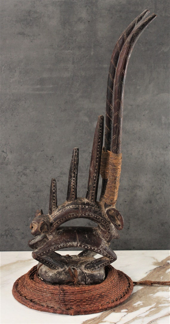 Vintage Chi Wara Mali Dance Headdress Carved Wood - Etsy