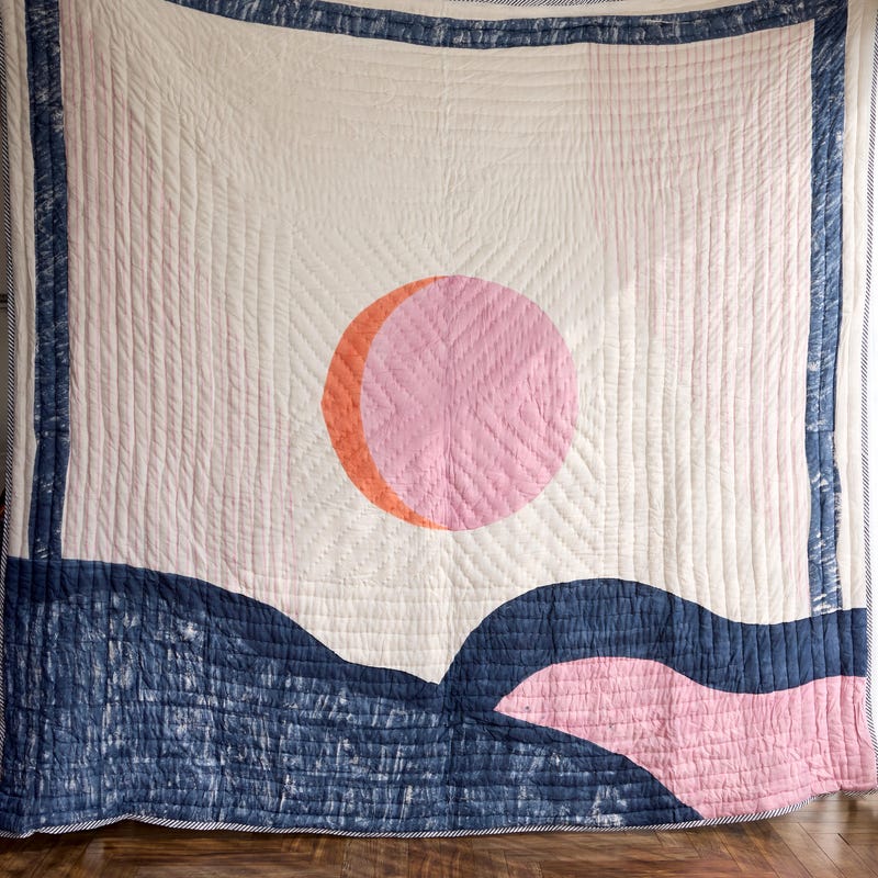 Handmade Queen Quilt Blue - Etsy