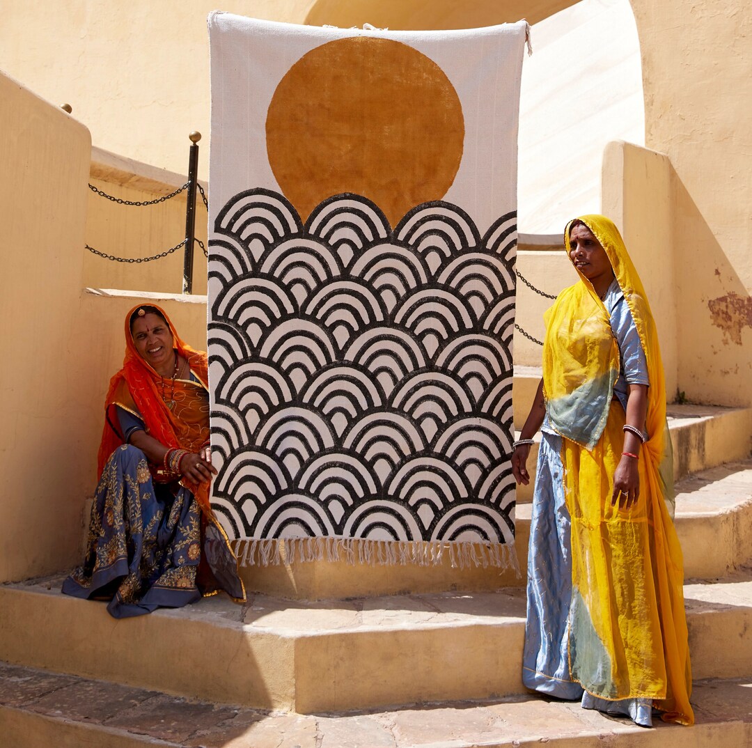 Abstract Rug Living Room, Cotton Rug, Decorative Rug, Boho Sun Rug ...