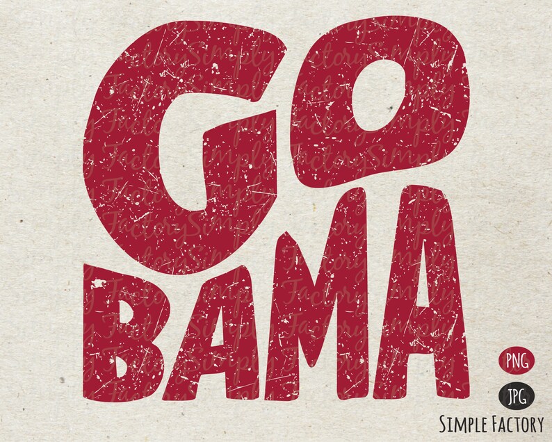 Retro Go Bama Png Alabama Png Football Png Game Day - Etsy