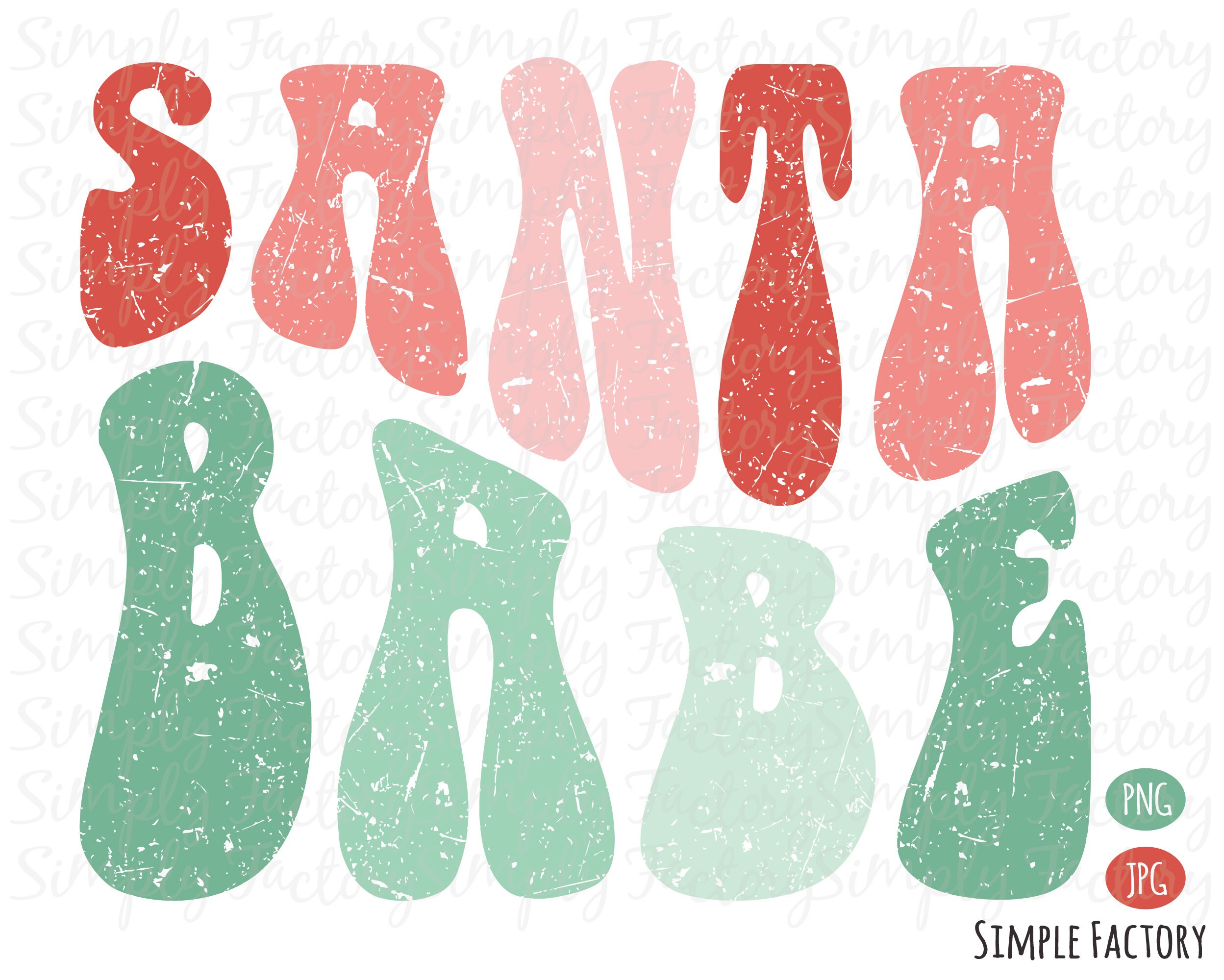 Retro Groovy Santa Babe Christmas Png Groovy Santa Babe Png - Etsy