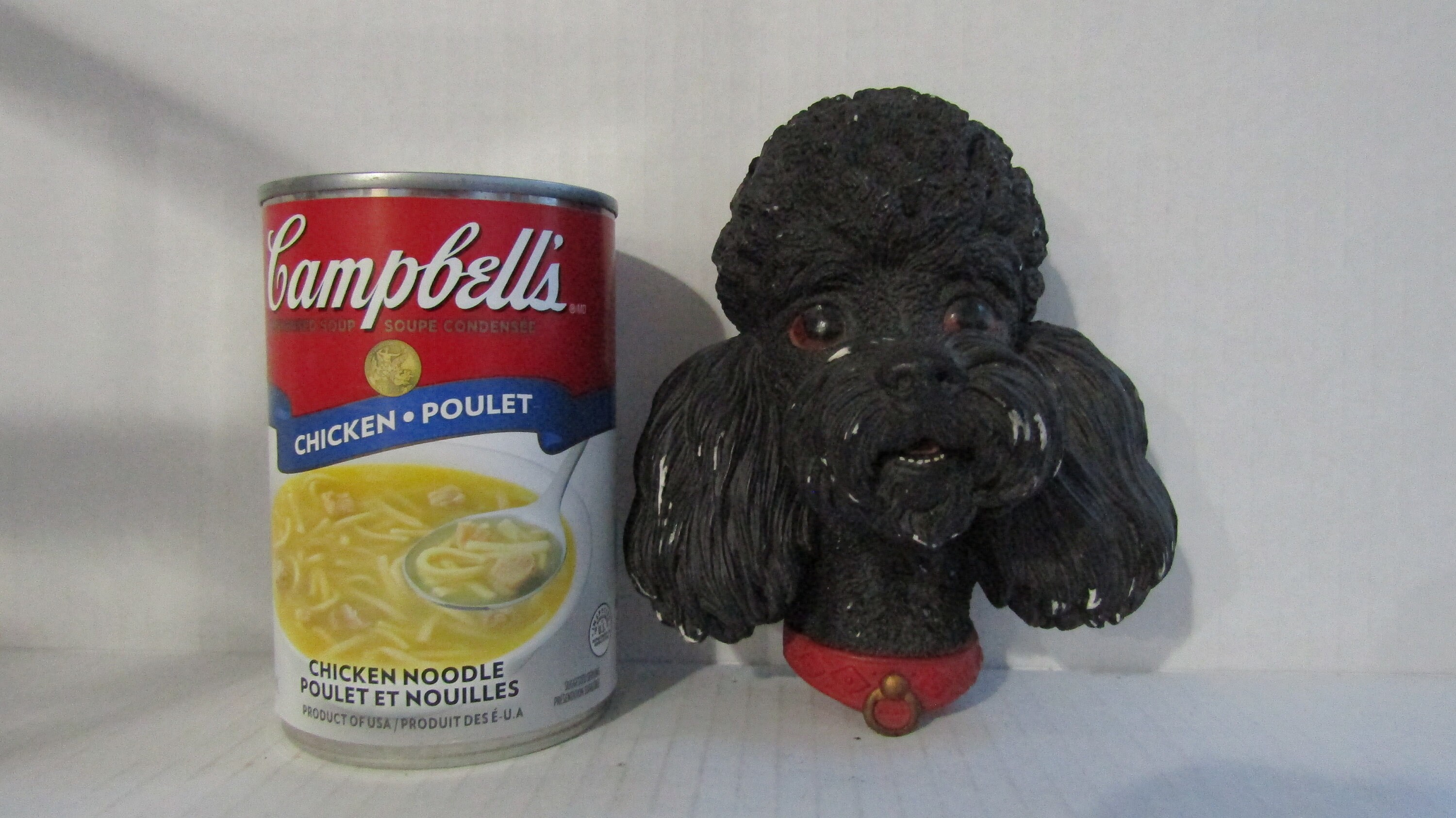 1968 Bosson Black Poodle Satan Demon Head Chalkware Wall Decor Made in ...