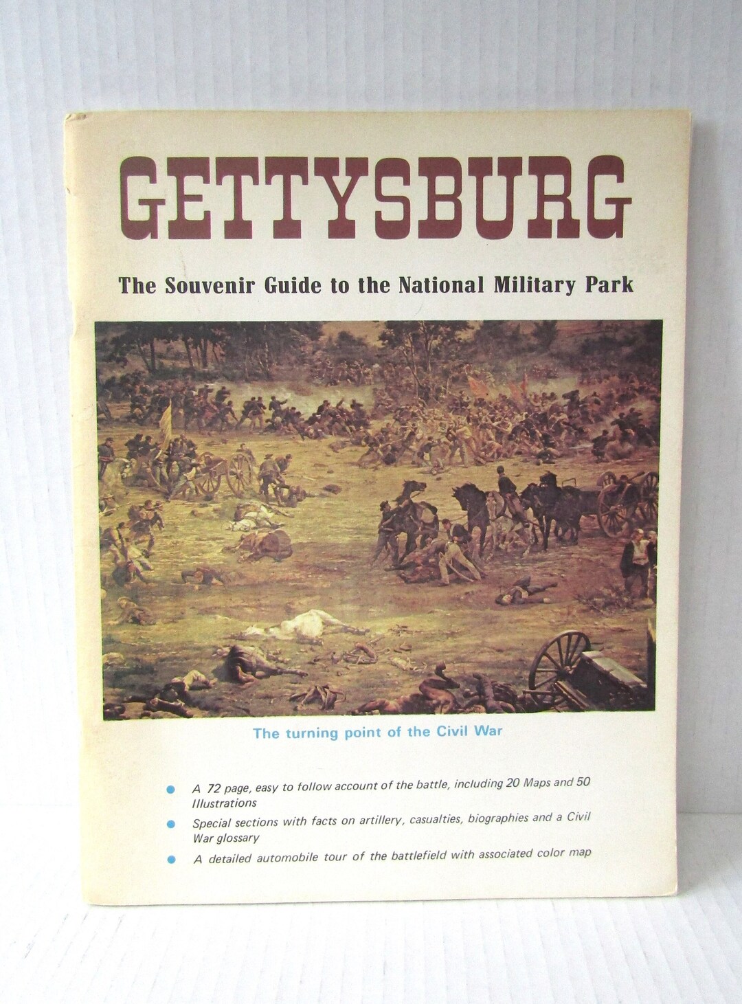 Vintage 1970s Gettysburg Souvenir Guide to the Gettysburg National ...