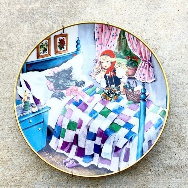 Little Red Riding Hood Plate - Etsy