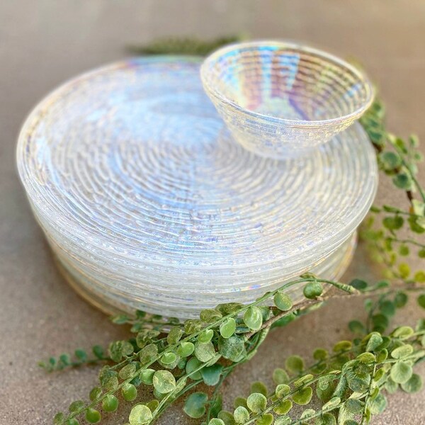 Iridescent Plates - Etsy