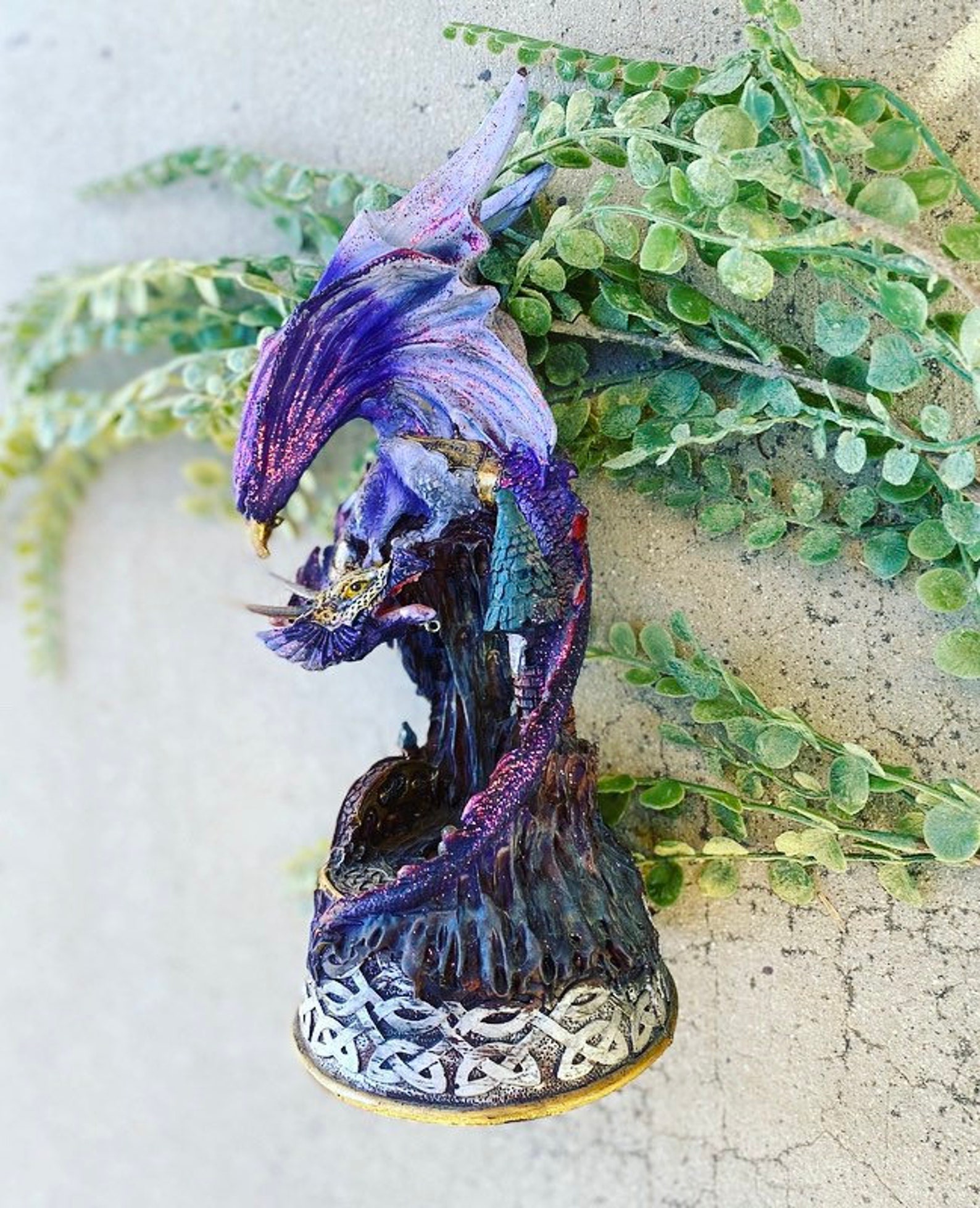 90s Glitter Dragon With Blinking Lights - Etsy