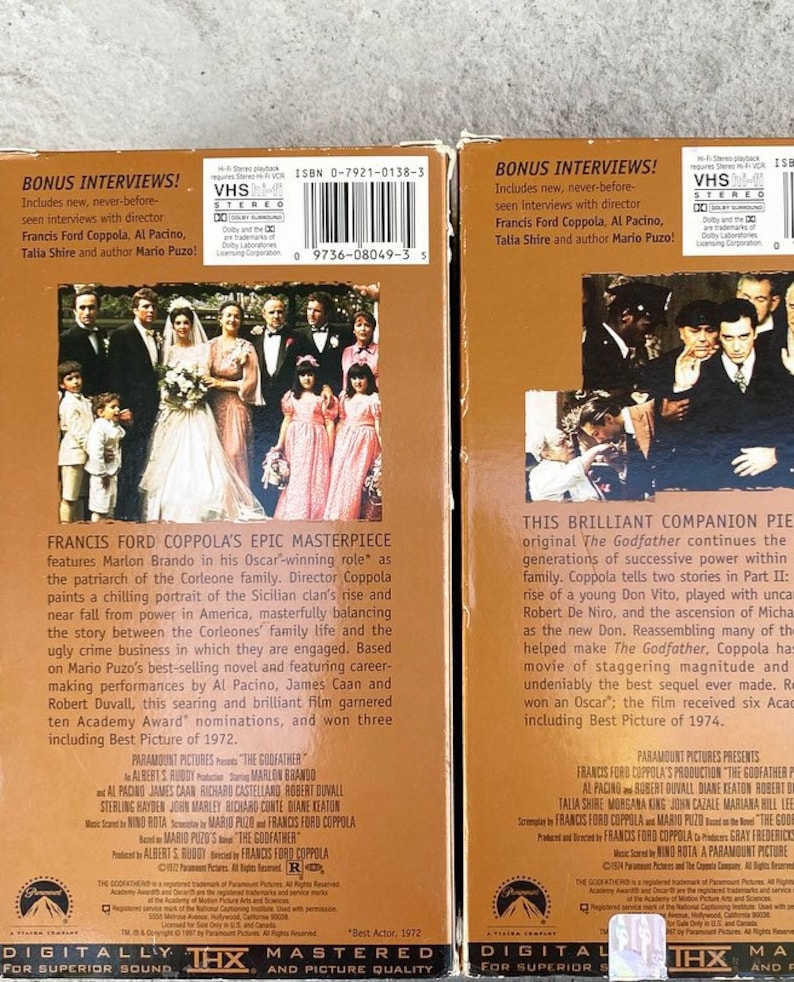 90s Godfather Trilogy VHS Video Tape Part 3 Factory Sealed - Etsy