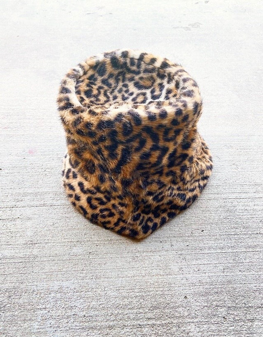 1950s Cheetah Print Bucket Hat / Peck & Peck Fifth Ave New York / Faux ...