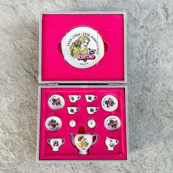 Miniature Barbie Tea Set - Etsy