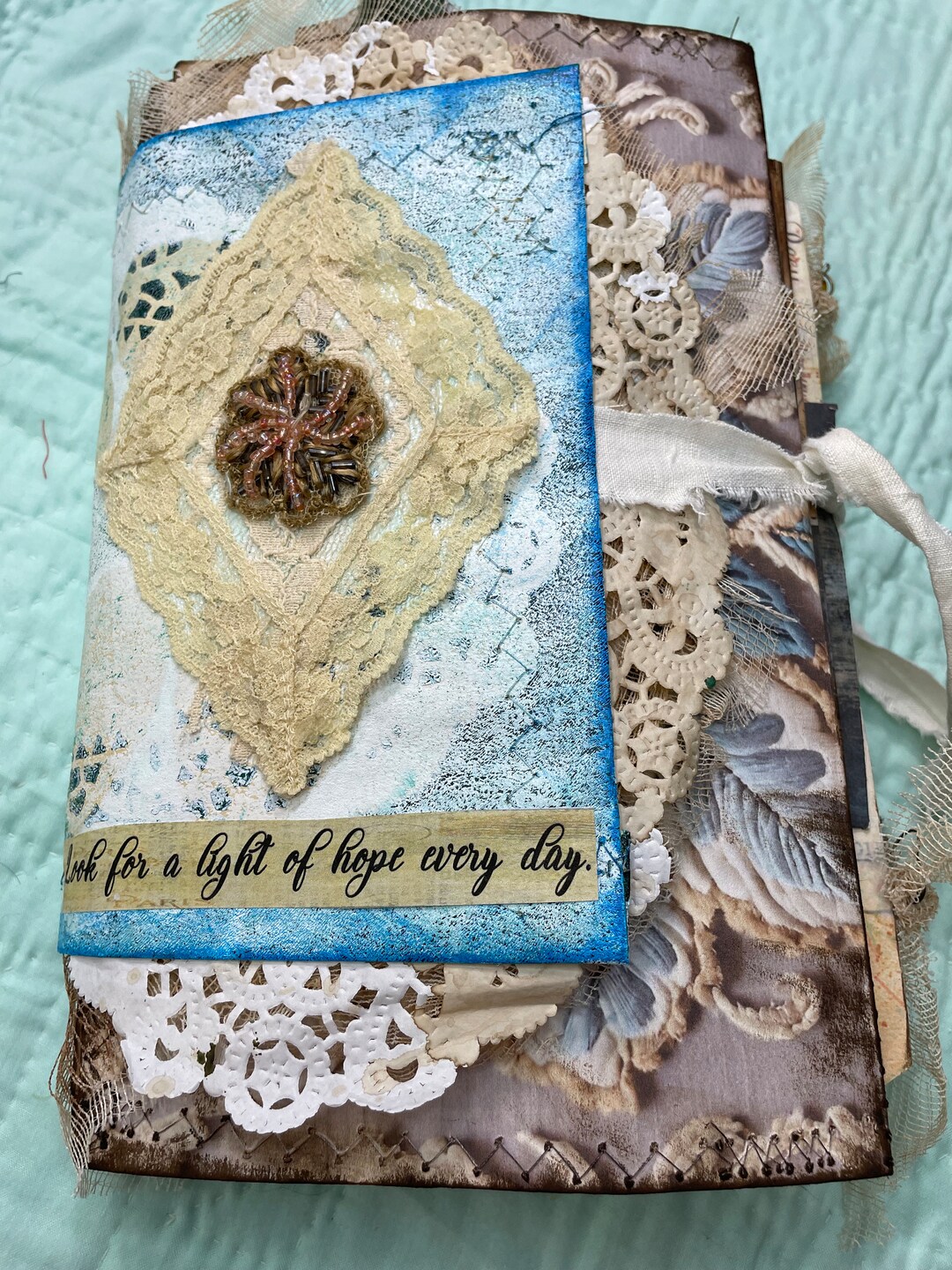 Handmade Envelope Junk Journal- Junk Journal- Hinge Closure- Paper ...