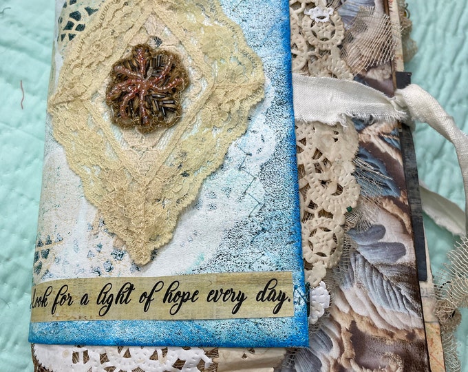 Handmade Envelope Junk Journal- Junk Journal- Hinge Closure- Paper ...