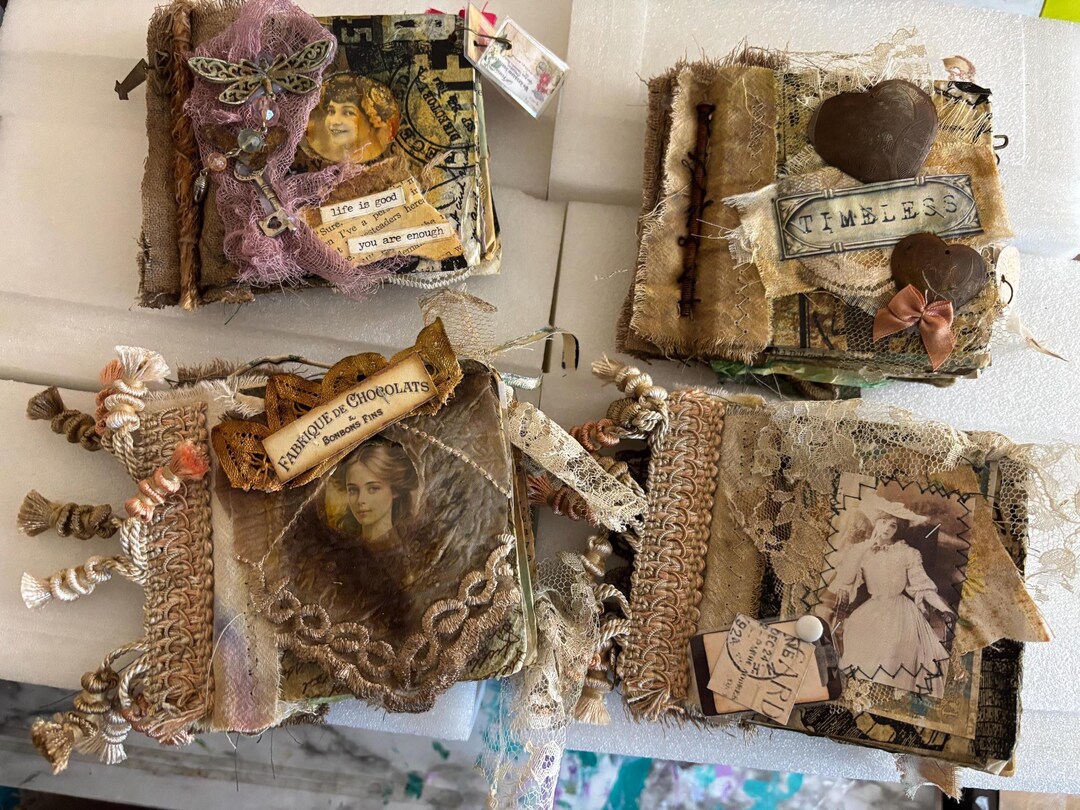 Grunge Inspired Art Journal- Junk Journal- Rusty Chic- Handmade Art ...