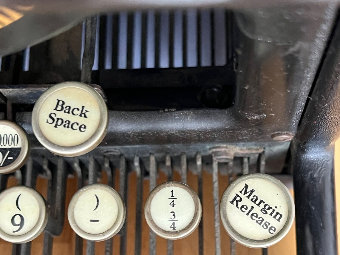 1926 Antique LC Smith No.8 Desktop Typewriter. Model 8 With a 14 ...