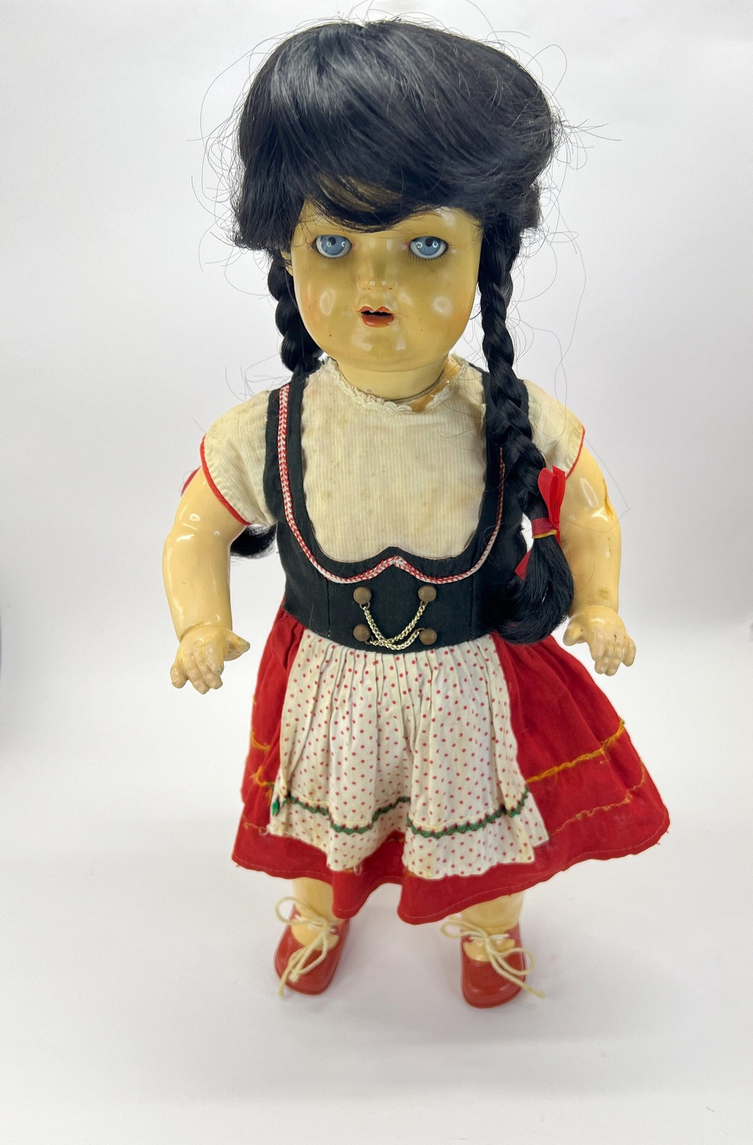 Adolf Hülss, Rare Composite Doll, Waltershausen, Germany. Sleeping Eyes ...