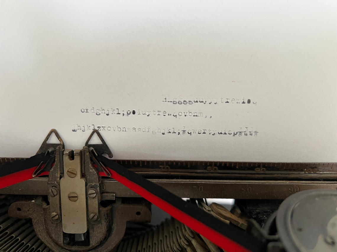 1926 Antique LC Smith No.8 Desktop Typewriter. Model 8 With a 14 ...