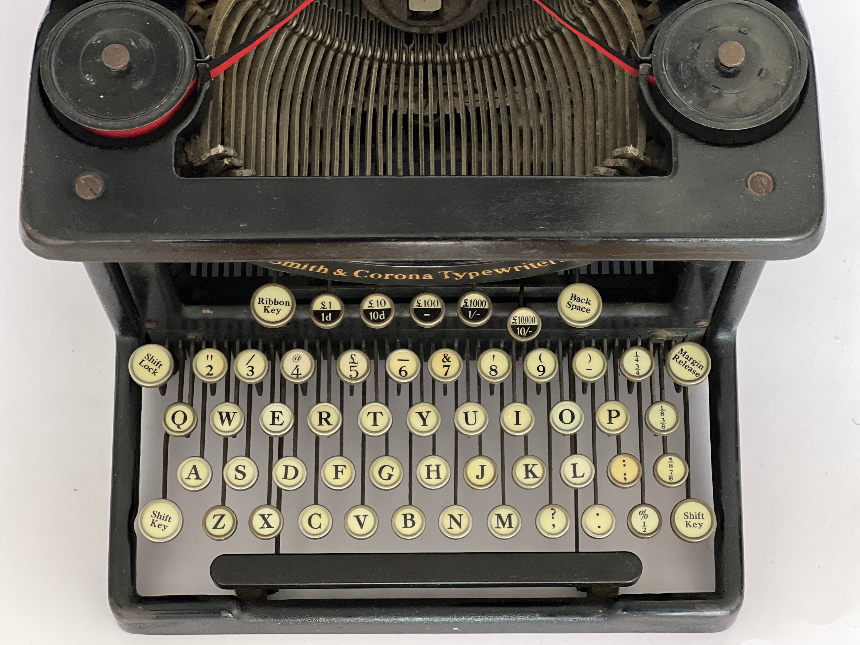 1926 Antique LC Smith No.8 Desktop Typewriter. Model 8 With a 14 ...