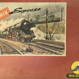 Long-distance Express trix Express, Vintage Railway, Germany, 50s. - Etsy