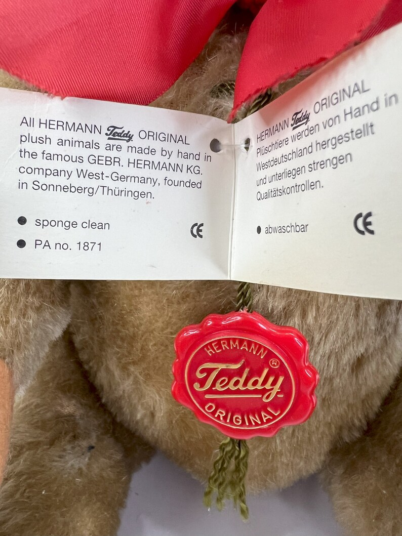 Vintage Teddy Bear, Hermann Teddy Originals, 16, Sonneberg, West ...