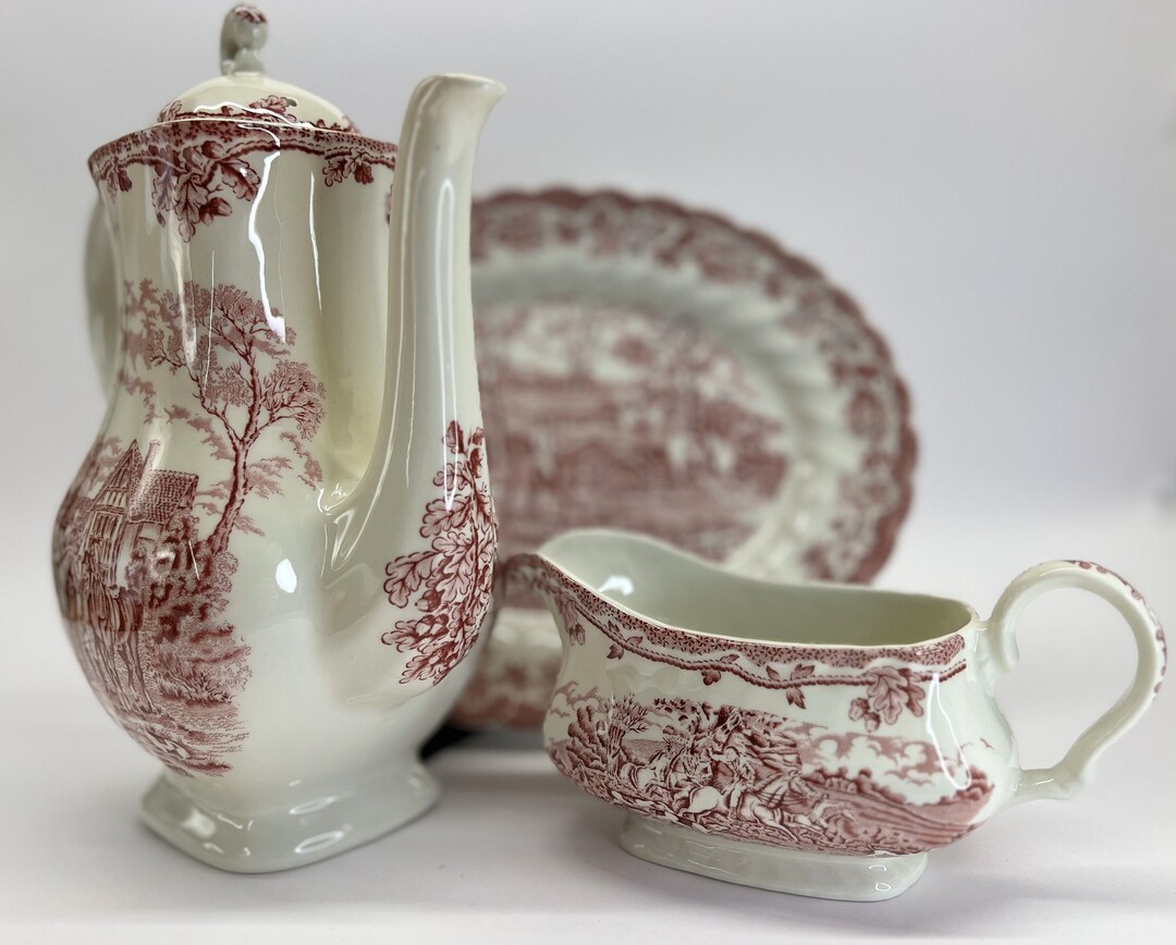 Vintage Tableware Myott's, Staffordshire, UK, 70s.country Life, Hunting ...