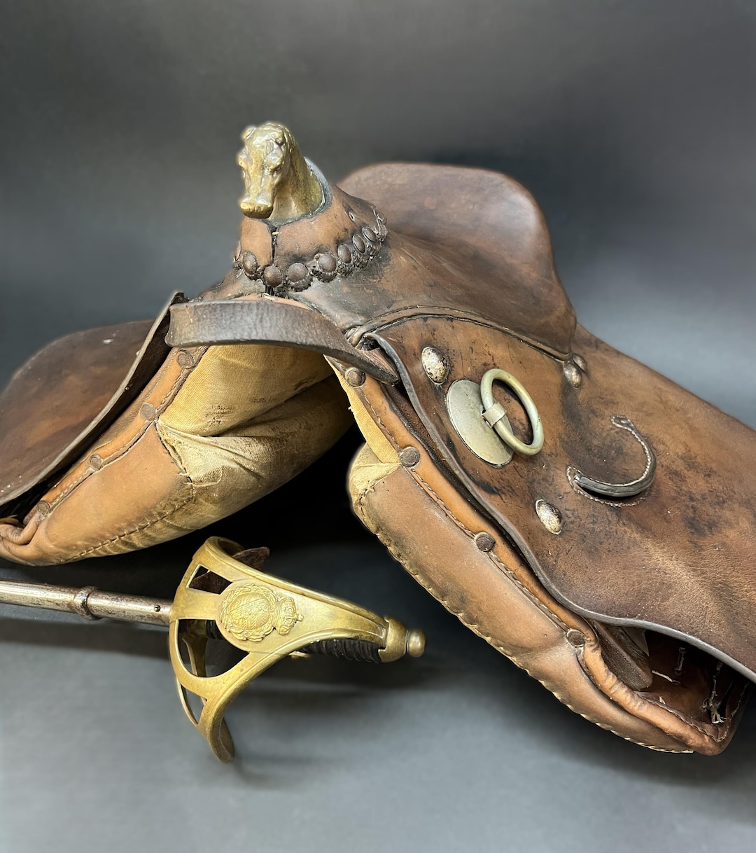 Rare Saxon Guards Cavalry Officer's Saber & Saddle Set, Ca. 1879 – Hand ...