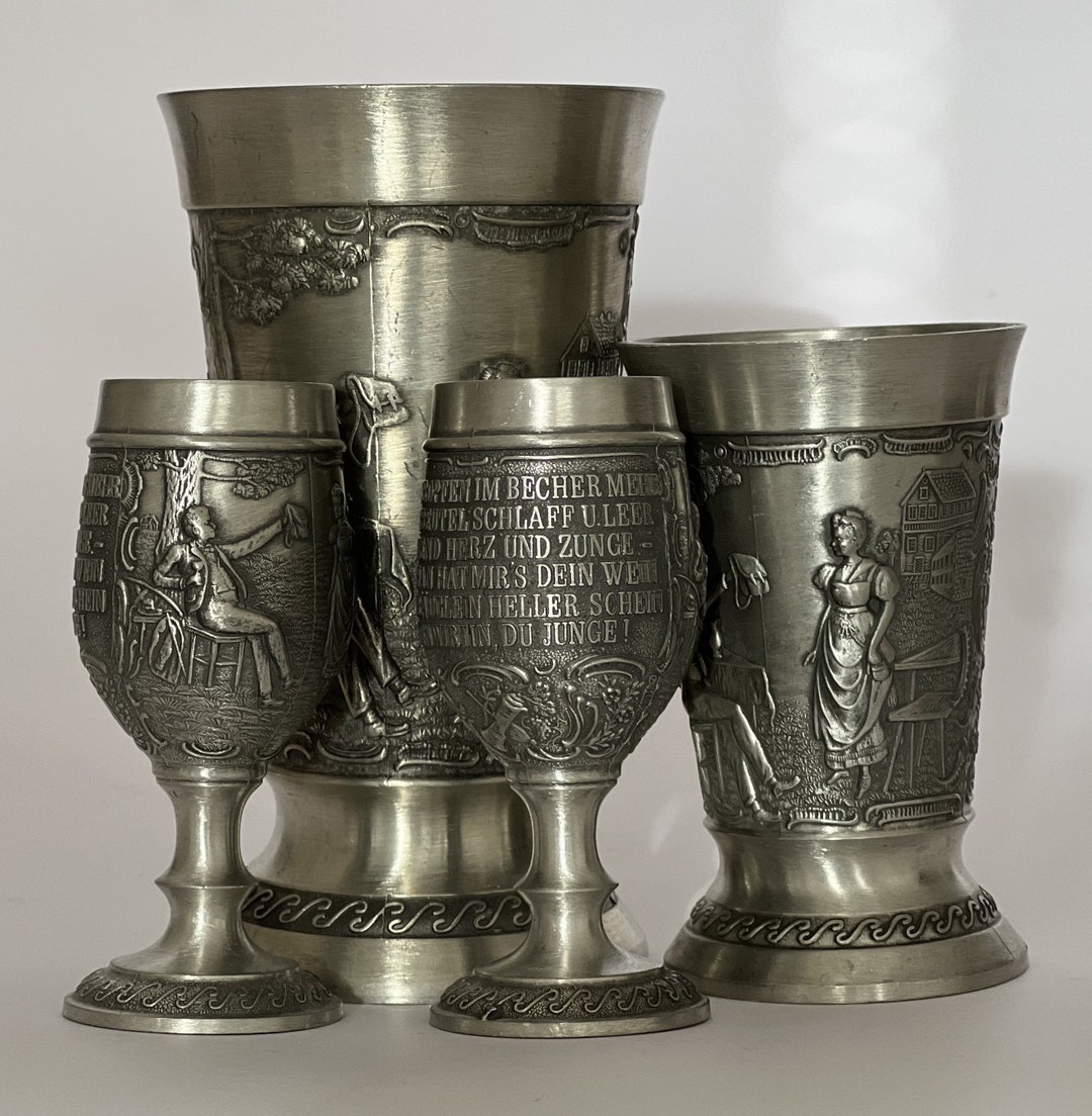 Vintage, Collectible, German Pewter Set From the 70s 80s, Pure Ethane ...