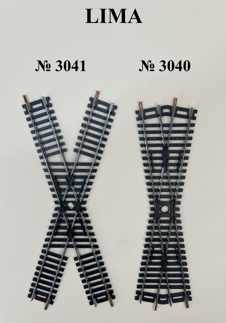 Vintage Lima HO 1:87 Railway Tracks & Accessories, Italy 80s. Code 100 ...